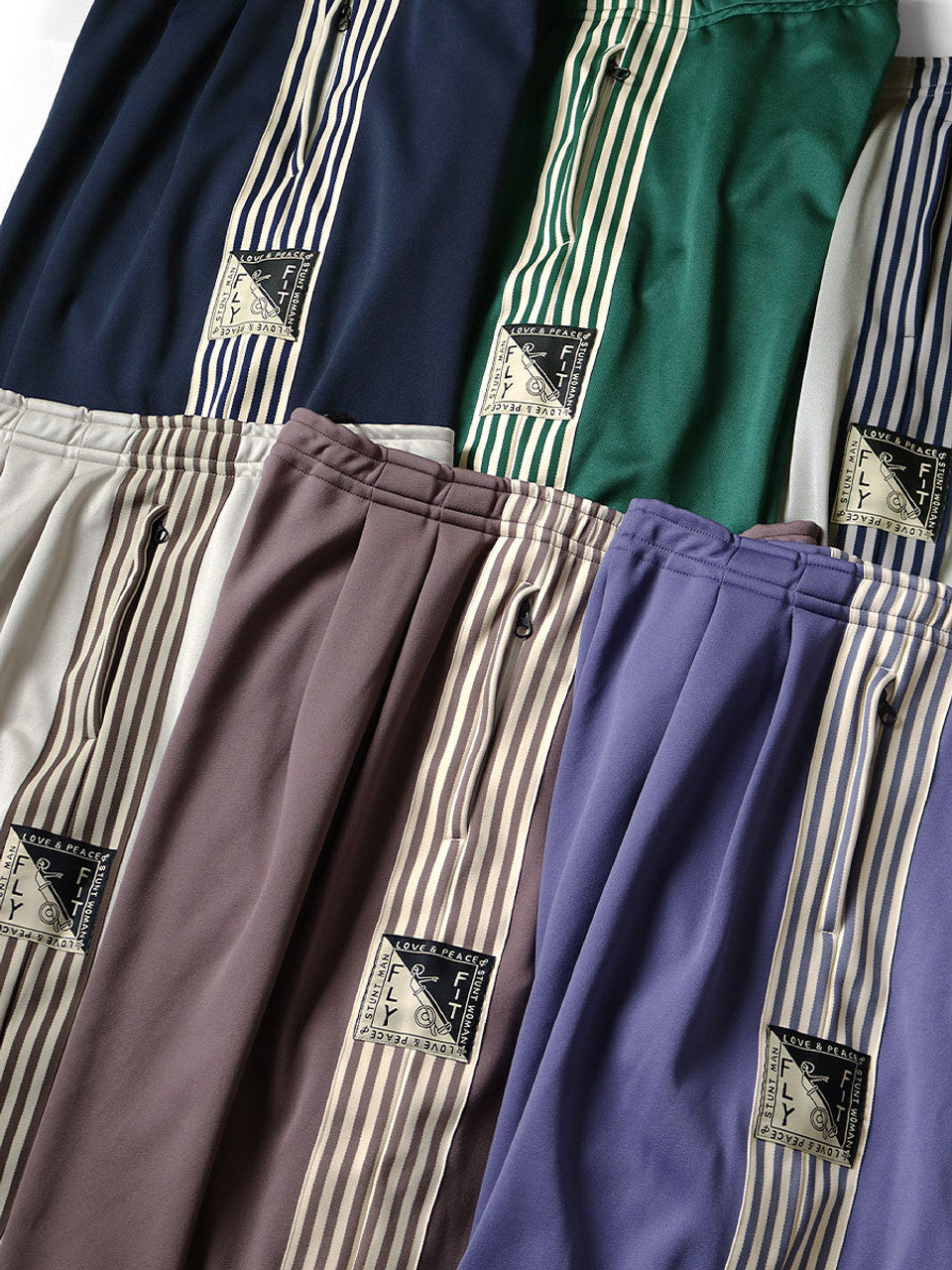 SMOOTH JERSEY STANTMAN & WOMAN SUPER BAGGY TRUCK PANT (BANNER STRIPE ...