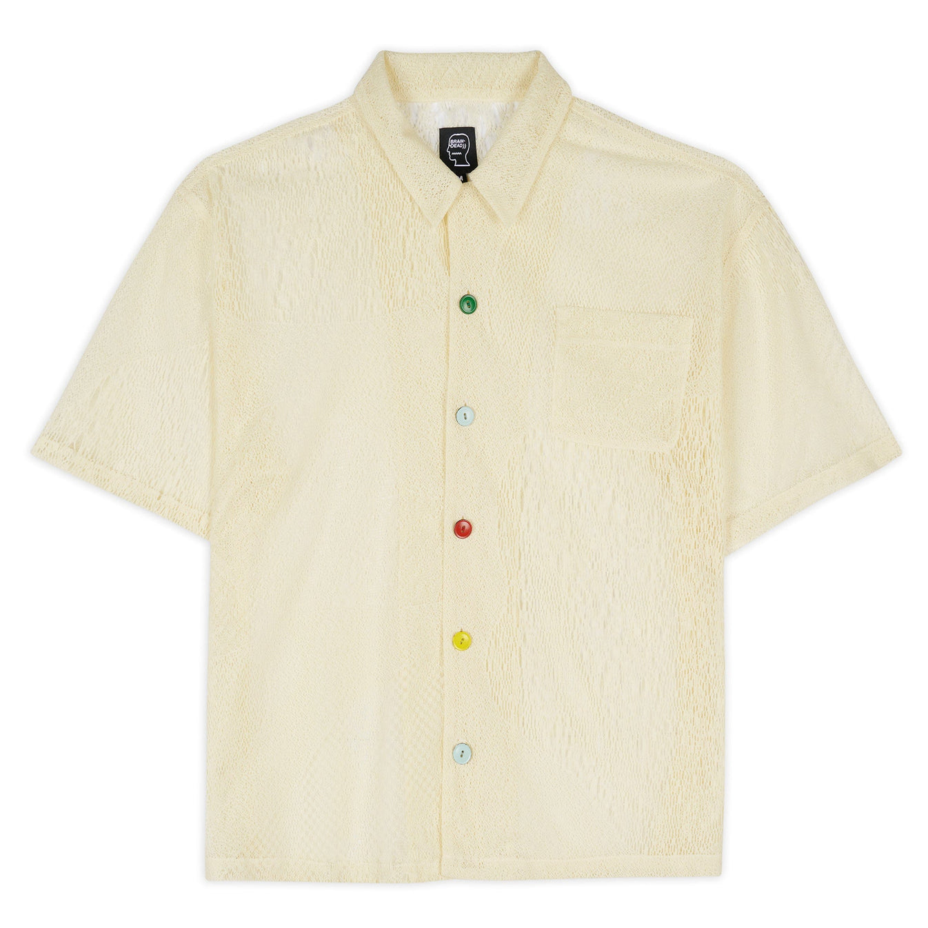 ENGINEERED MESH BUTTON UP NATURAL | Bodega