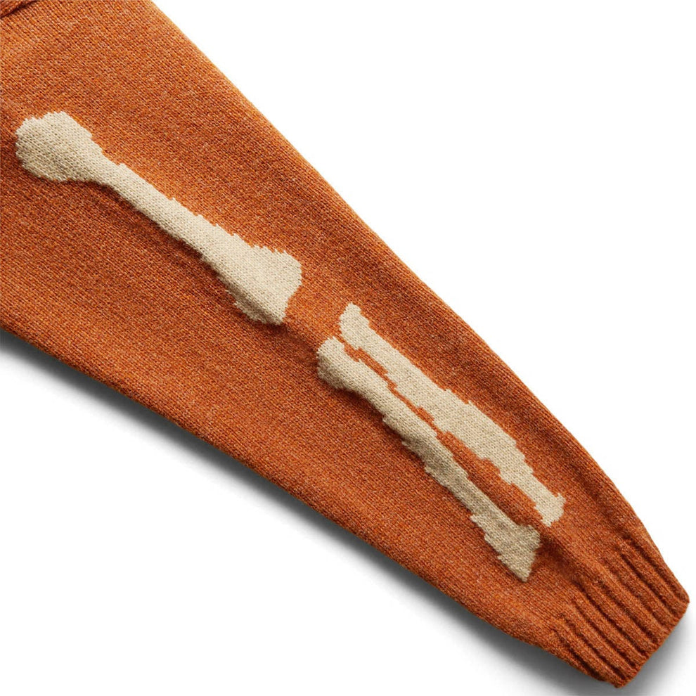 5G WOOL BONE CREW SWEATER ORANGE | Bodega