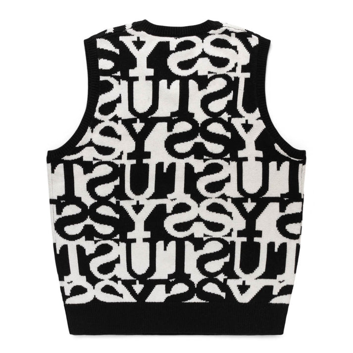 STACKED SWEATER VEST IVORY | Bodega