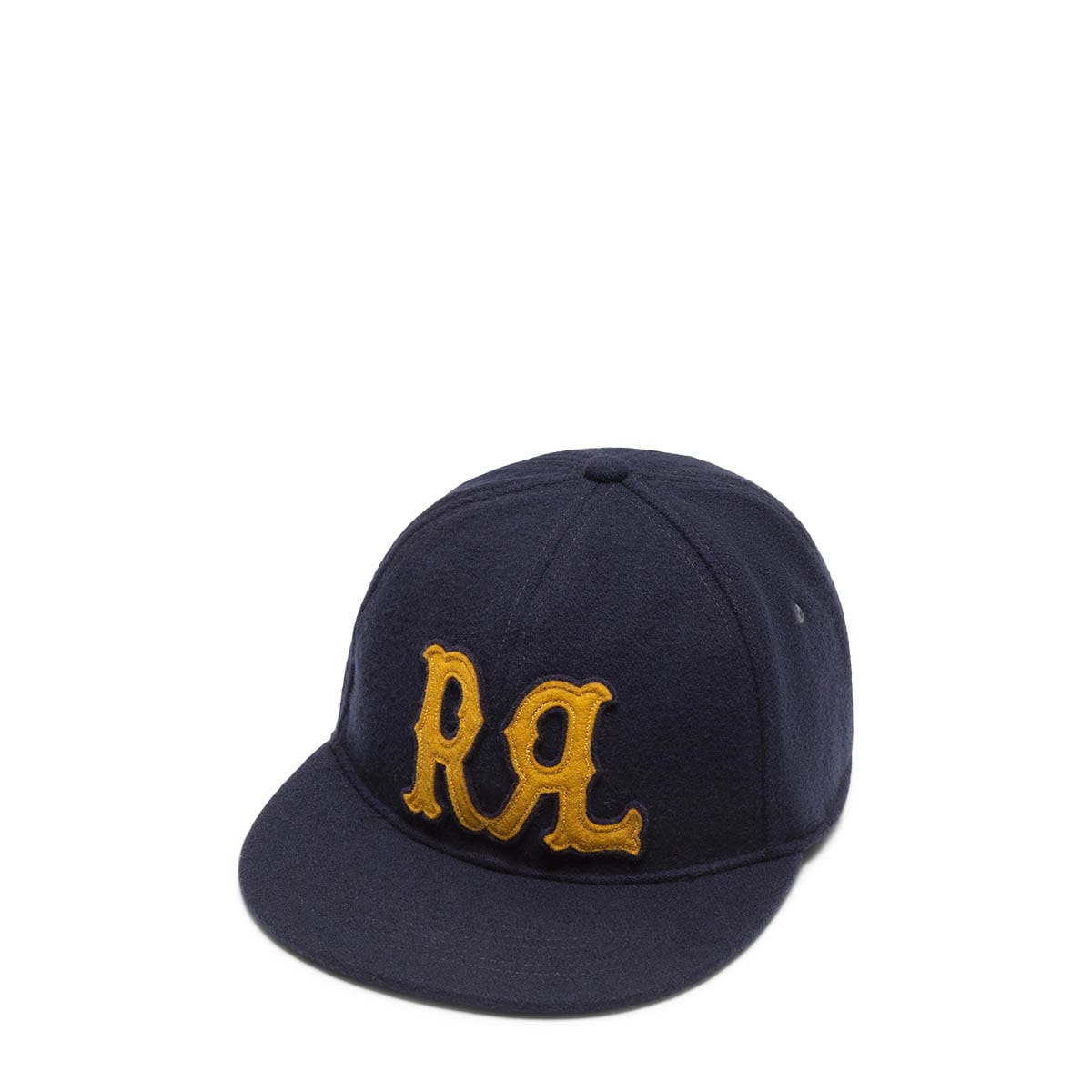 WOOL FELT FITTED BALL CAP NAVY | Bodega