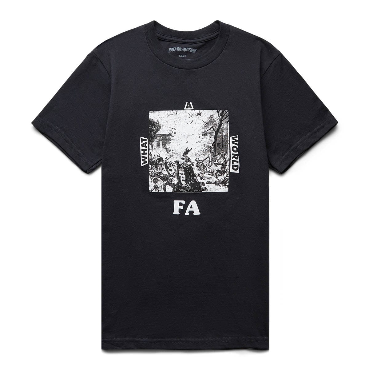 WHAT A WORLD TEE BLACK | Bodega